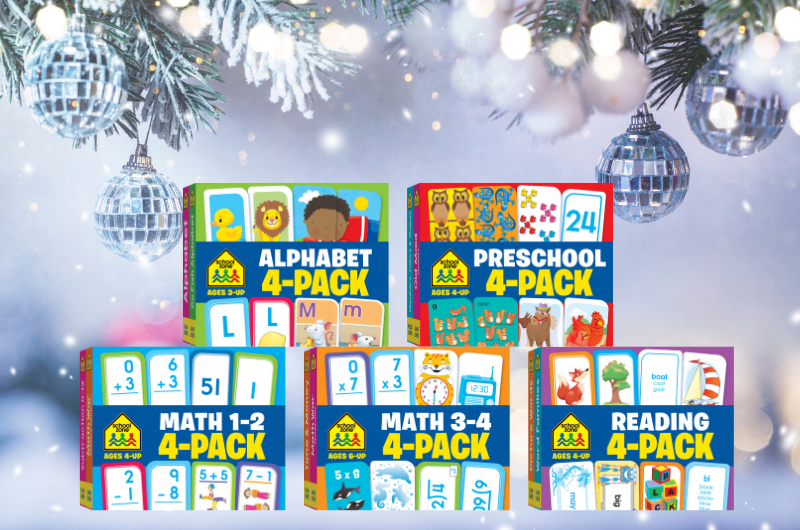 Spread holiday cheer with School Zone’s Flash Card 4-Packs: The perfec ...
