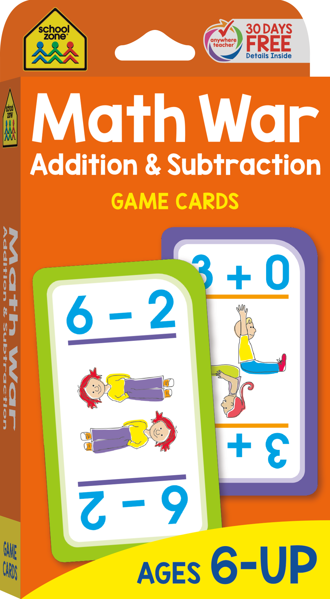 Math War Addition and Subtraction Game Cards – School Zone Publishing ...