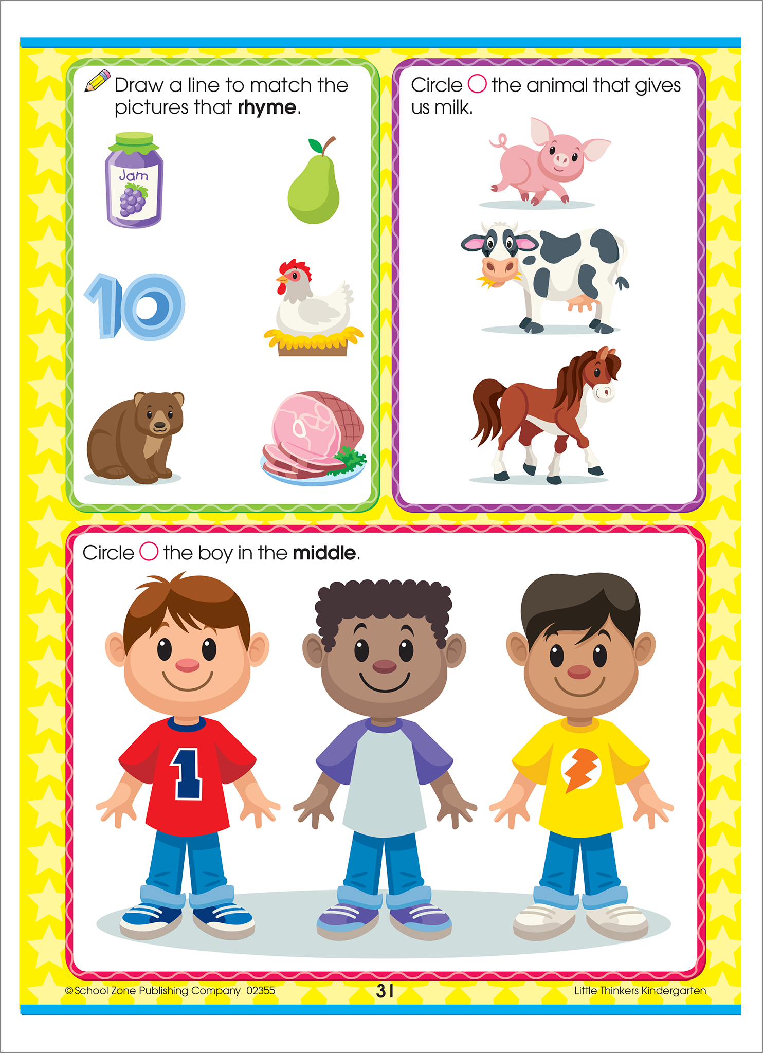 Little Thinkers Kindergarten Workbook – School Zone Publishing Company