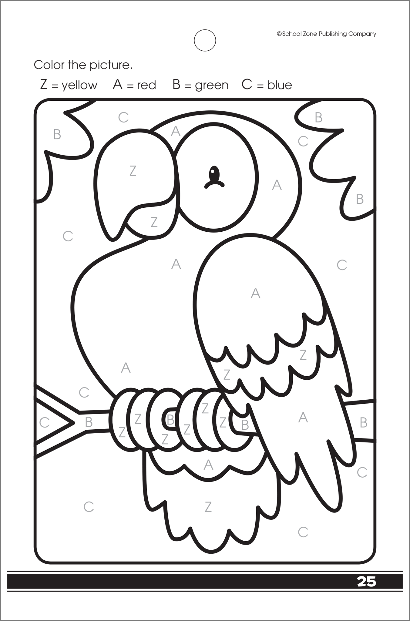 My First Coloring Fun Grades P-K Workbook – School Zone Publishing Company