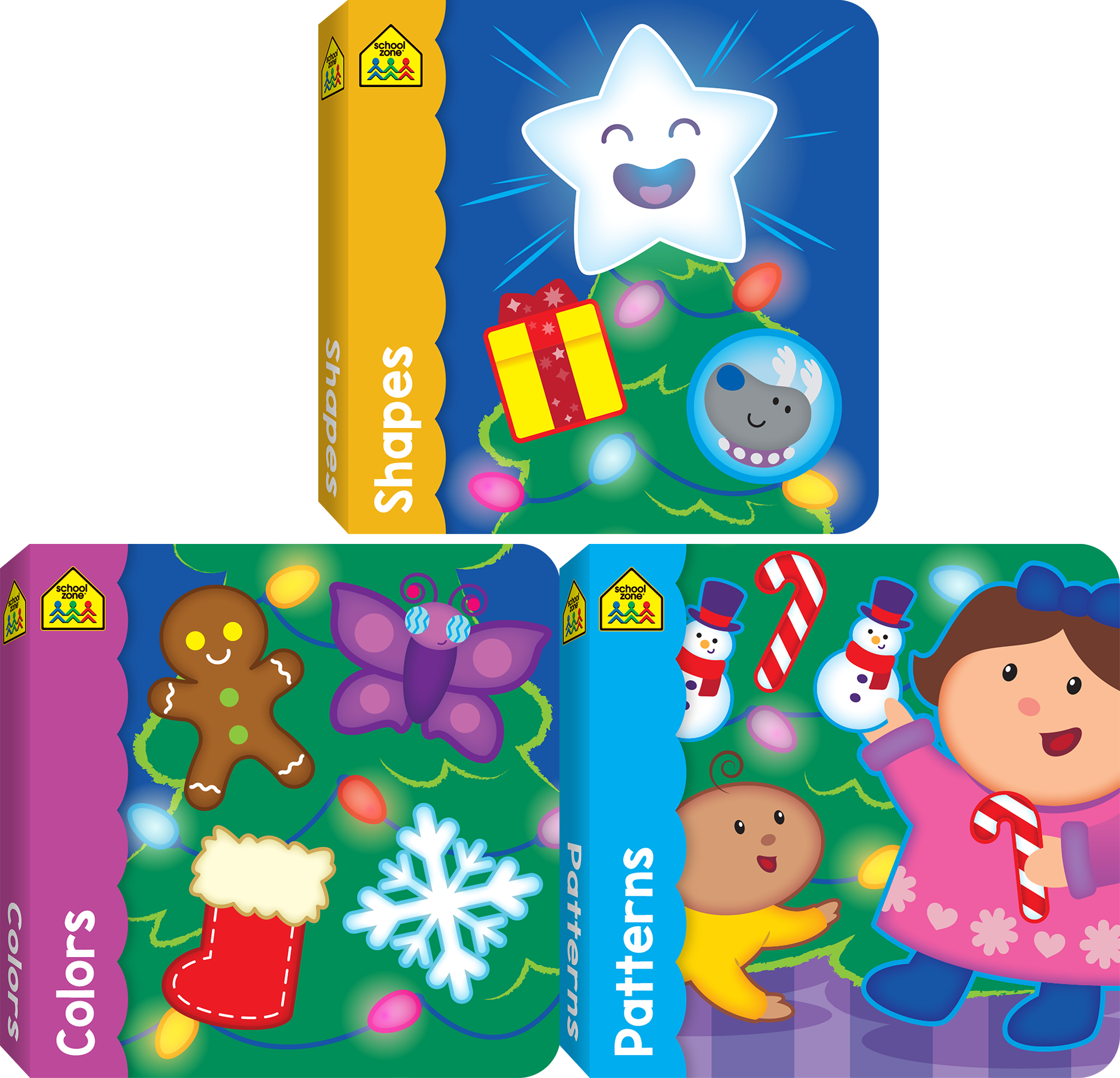 Readiness Mini Board Books - Shapes, Colors, and Patterns (3-Pack ...