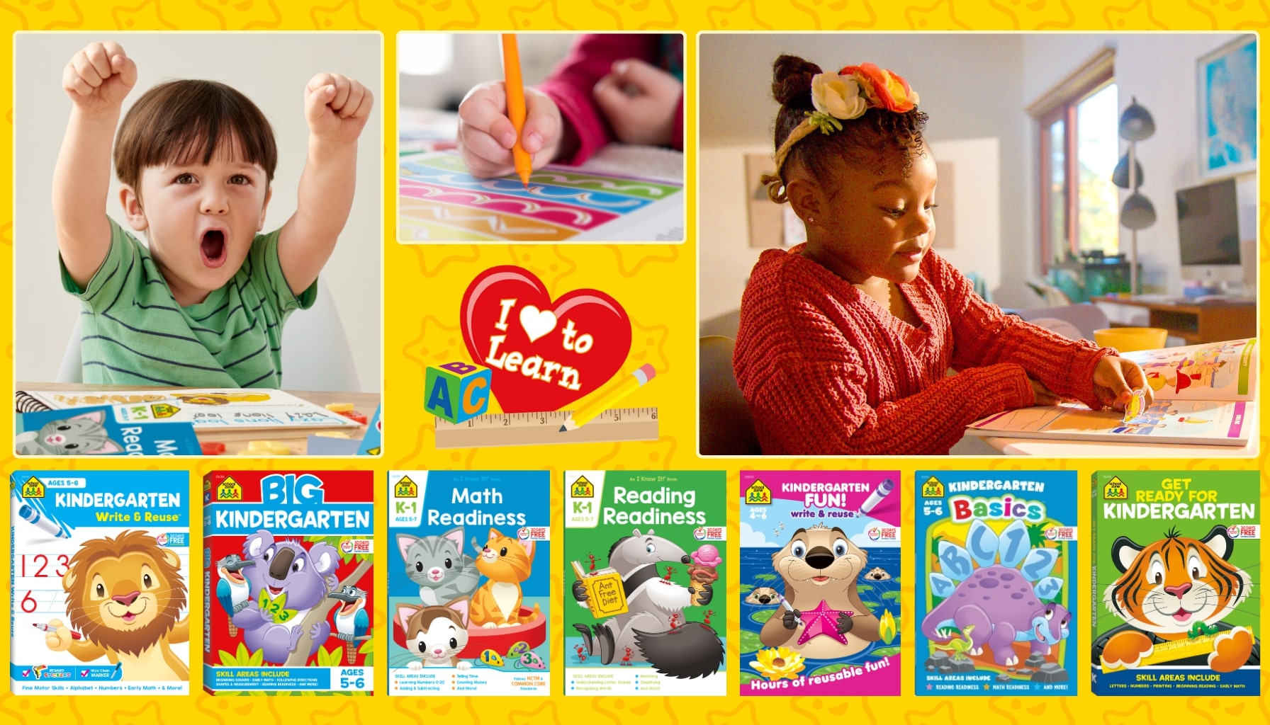 Kindergarten prep workbooks for early learning - School Zone Website ...