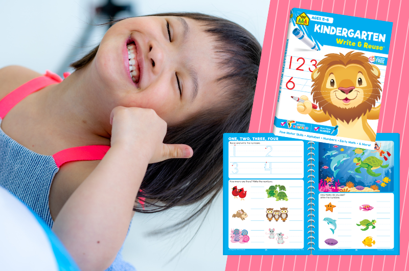 Transform learning into fun with the Kindergarten Write & Reuse™ Workb ...