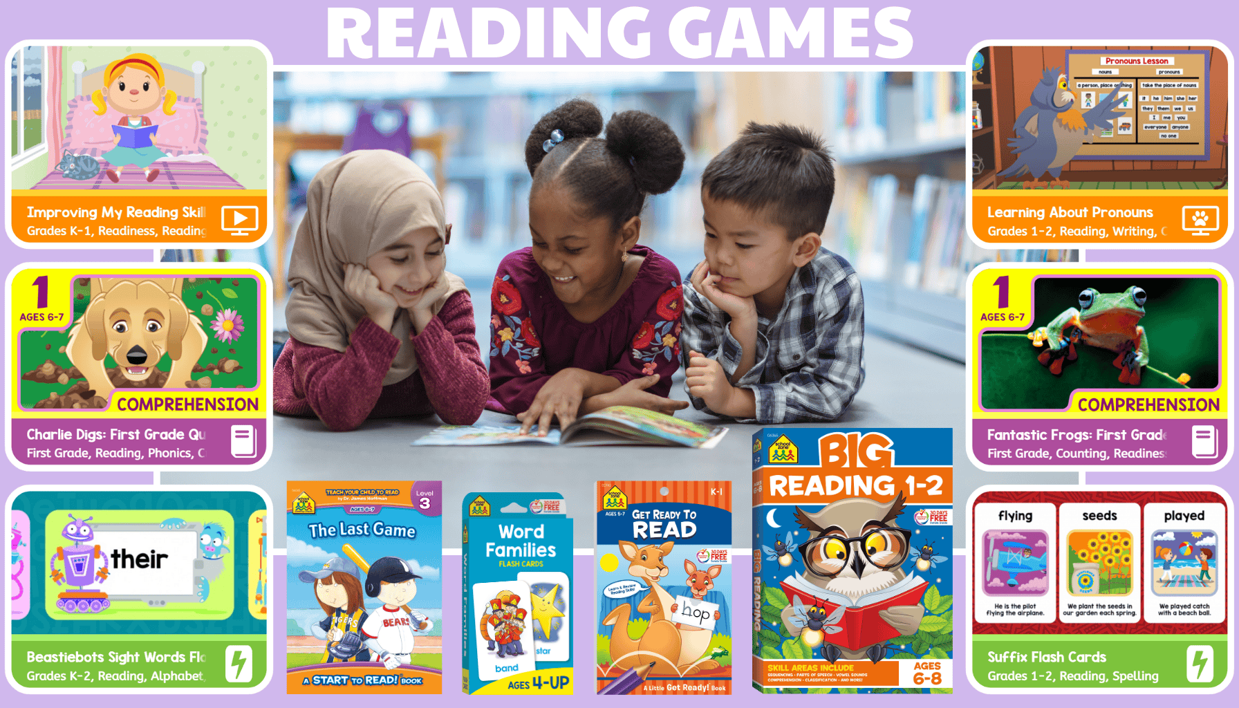 Boost Reading with Cool Games for First Graders - School Zone Website ...