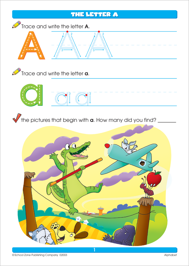Alphabet Books for Kindergarten – School Zone Publishing Company