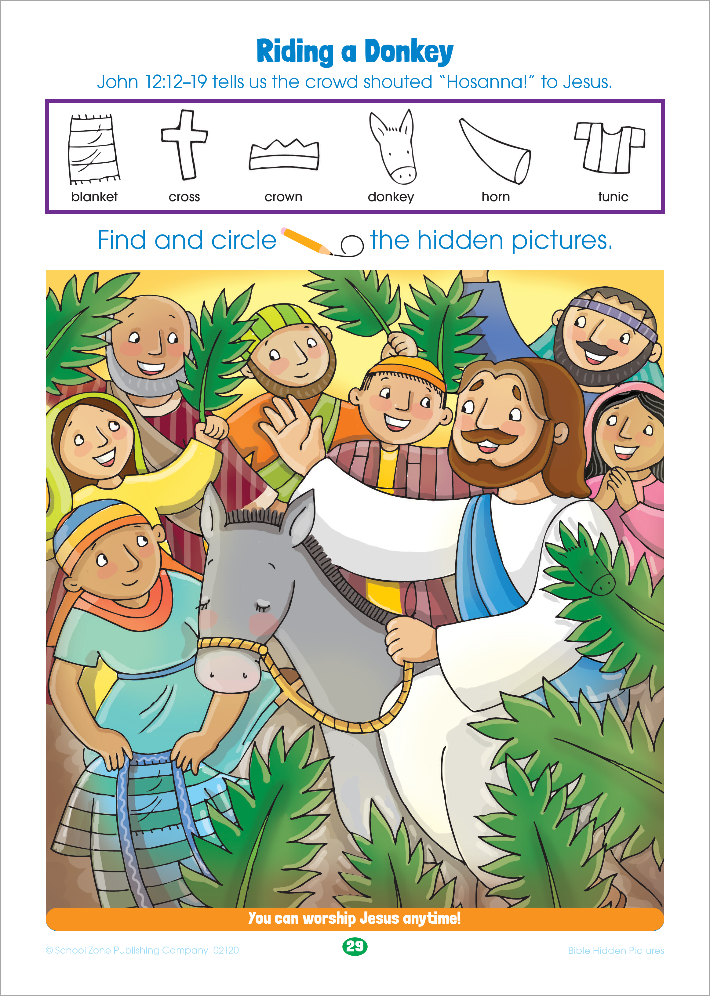 Bible Hidden Pictures & Activities P-K – School Zone Publishing Company