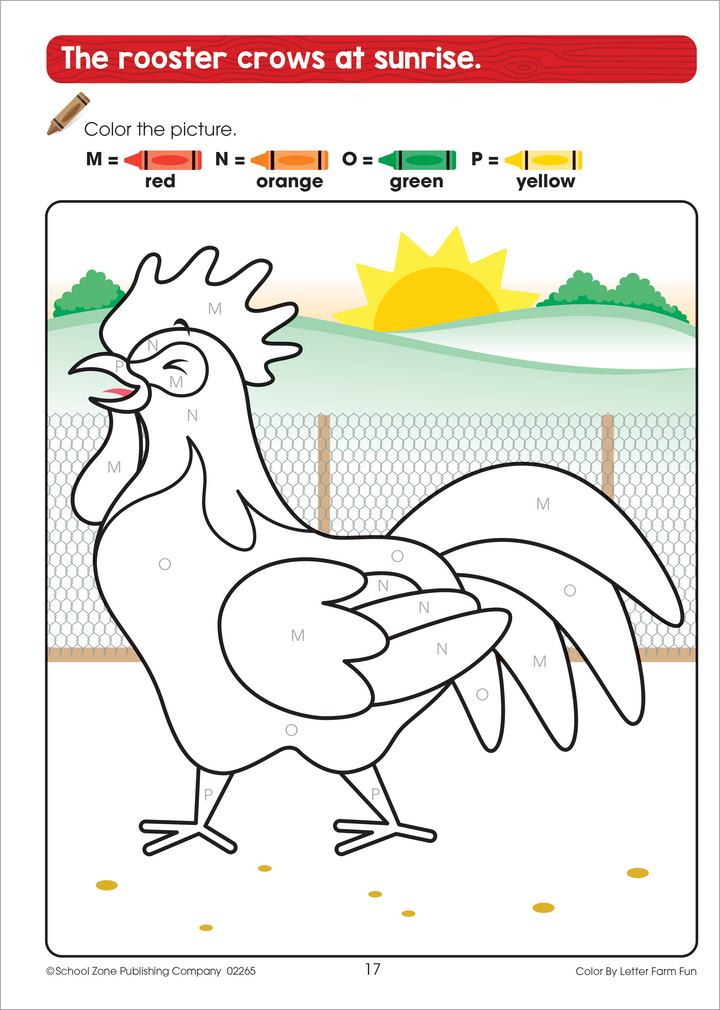 Preschool Alphabet Color by Letter – School Zone Publishing Company