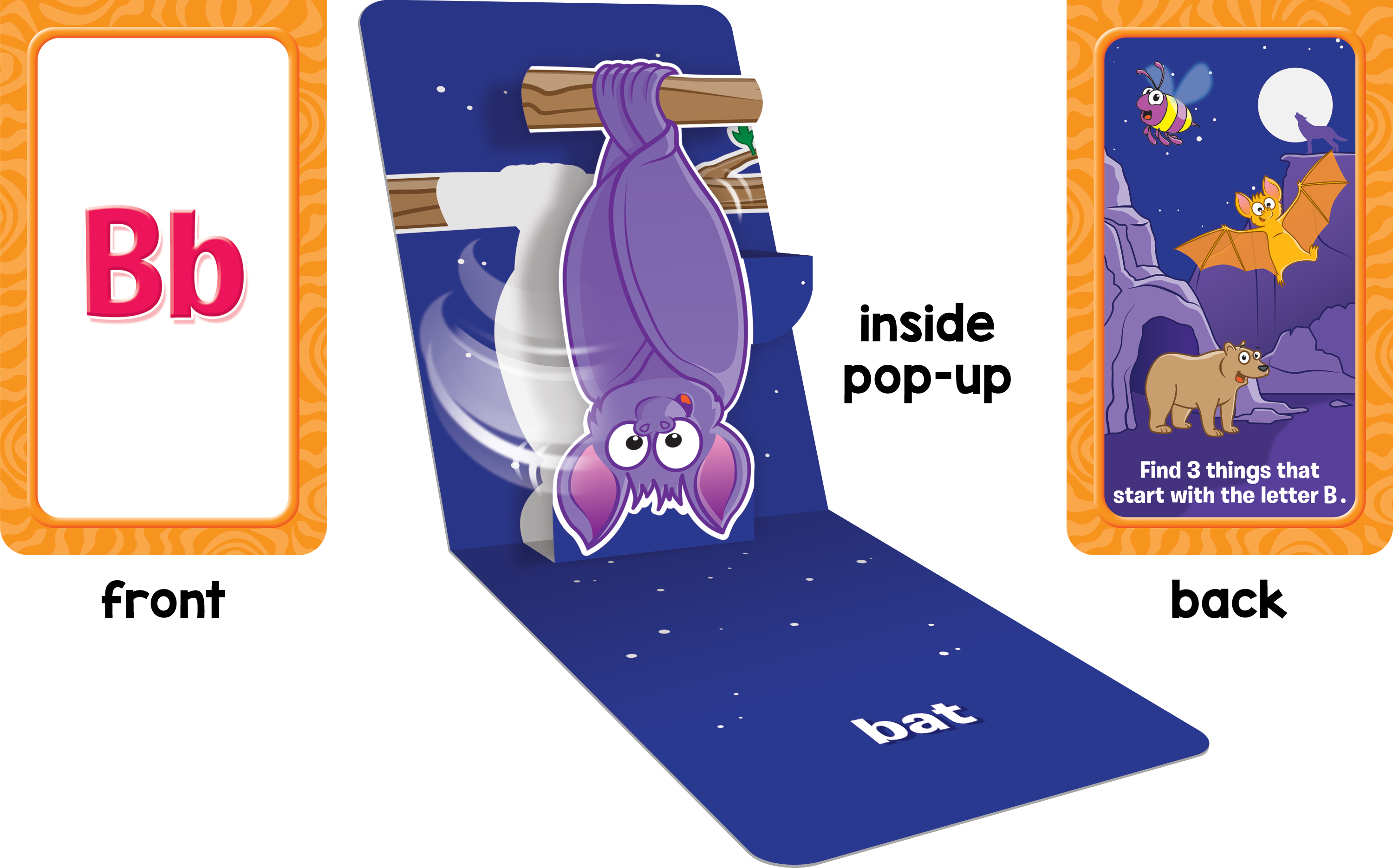 Animal Alphabet Cards: Pop-Up Cards – School Zone Publishing Company