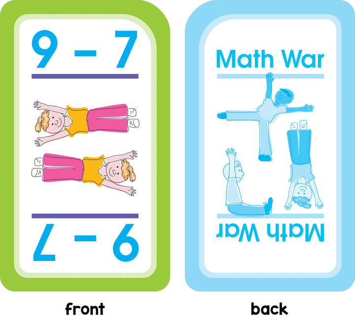 Math War Addition and Subtraction Game Cards – School Zone Publishing ...