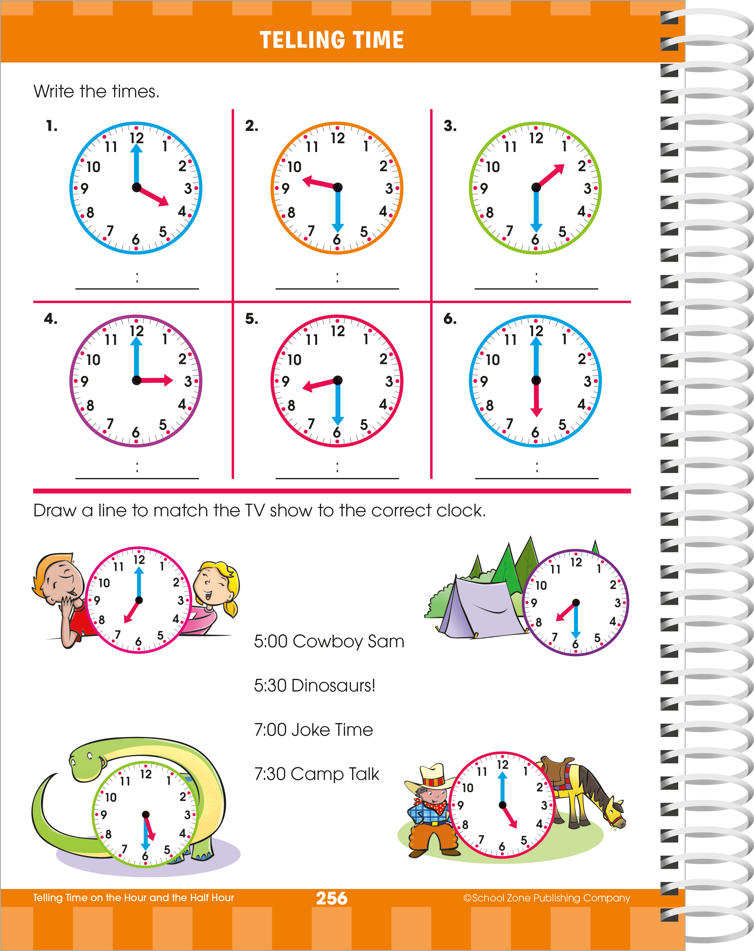 Big First Grade Workbook (Spiral Bound) – School Zone Publishing Company
