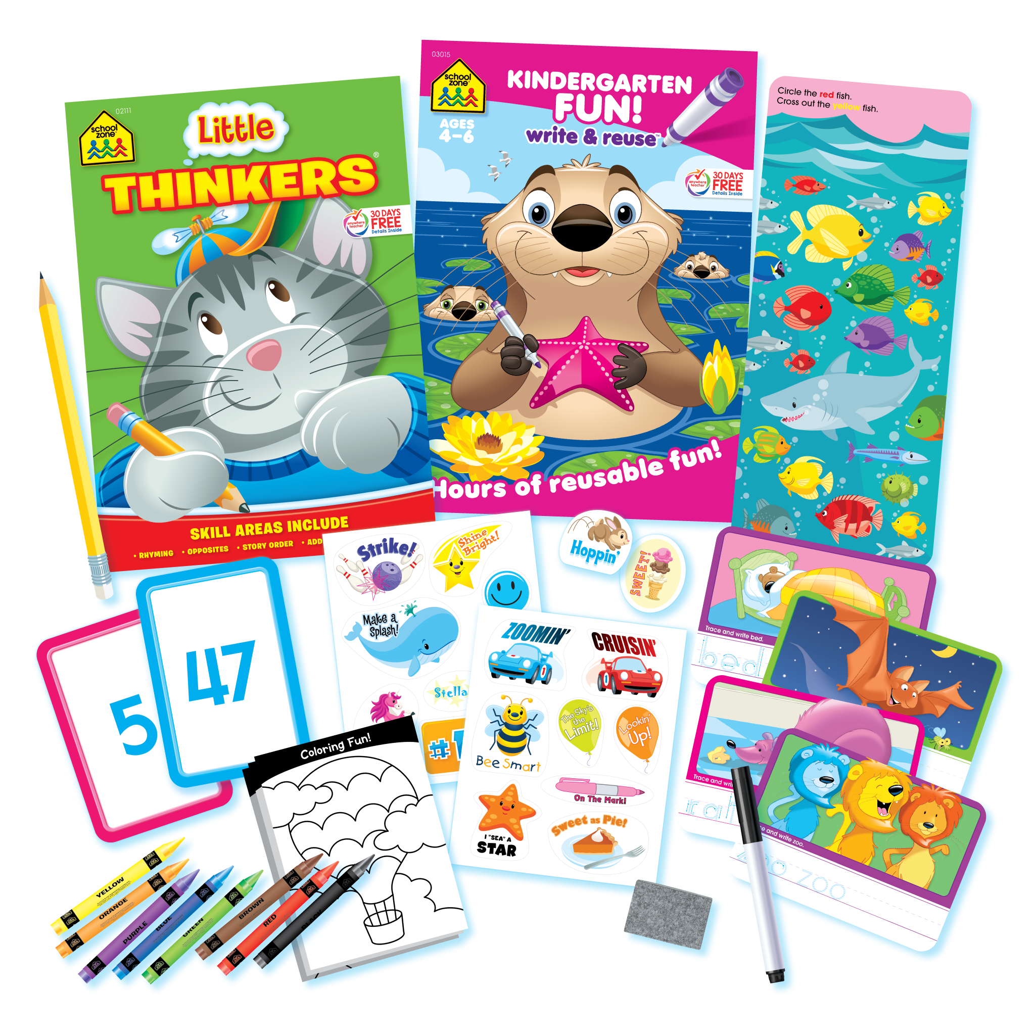 Get Ready Kindergarten Learning Playset (Underwater Theme) – School ...