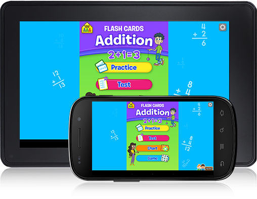 Addition Flash Cards App for Kids – School Zone Publishing Company