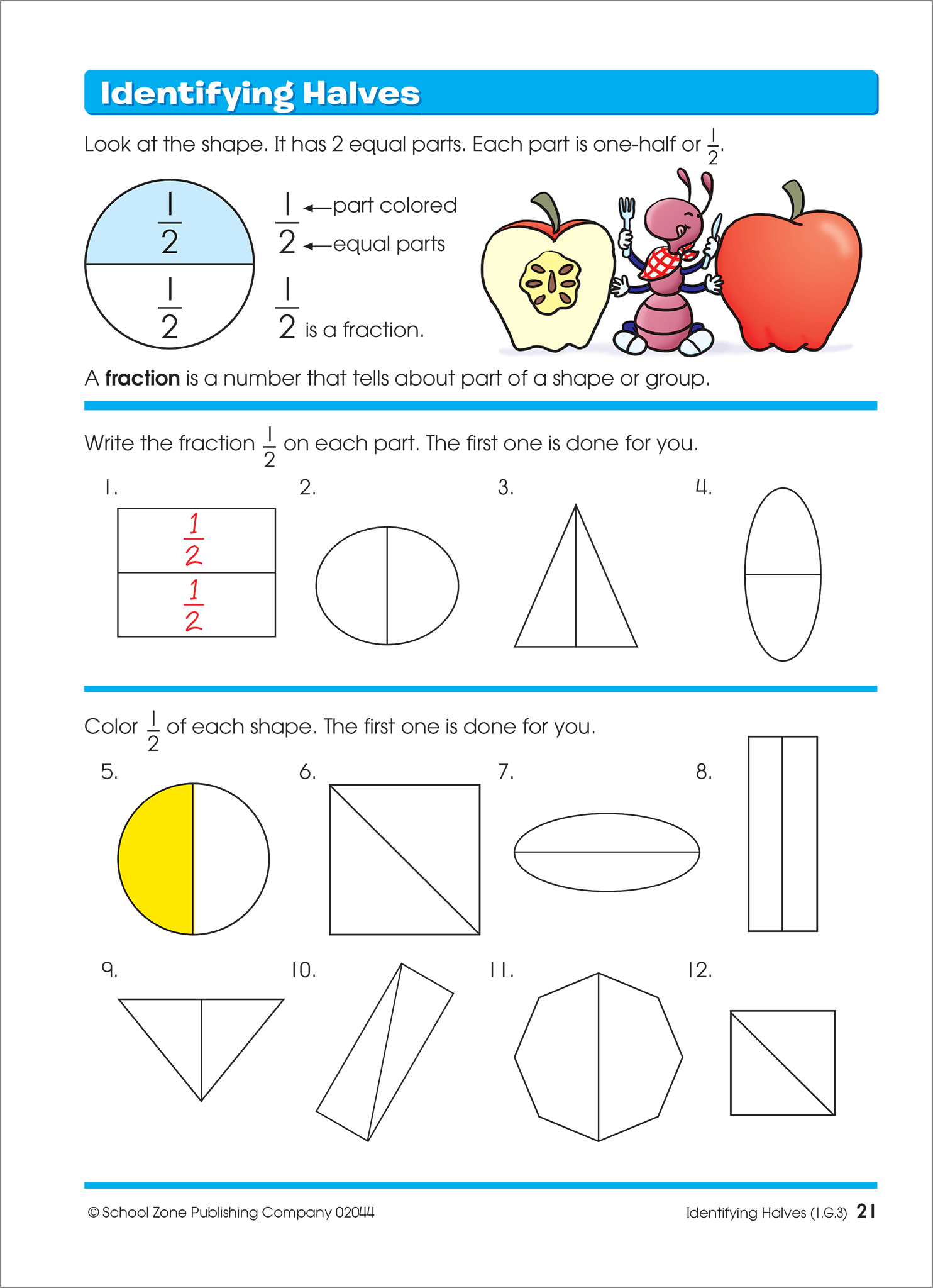 Time Fractions: Math Tools for Grades 1-2 – School Zone Publishing Company