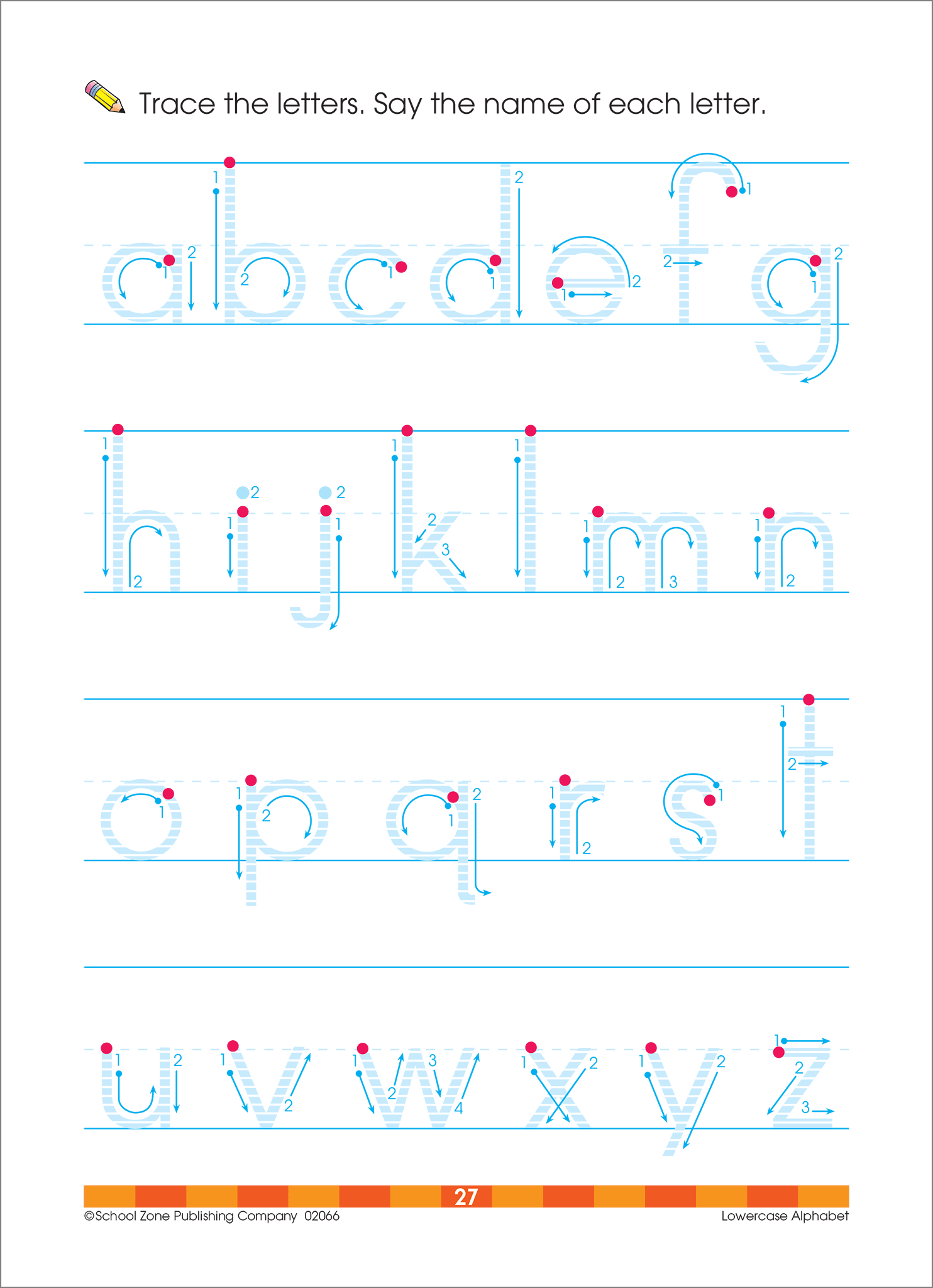 Alphabet Tracing Book & Preschool Workbook – School Zone Publishing Company