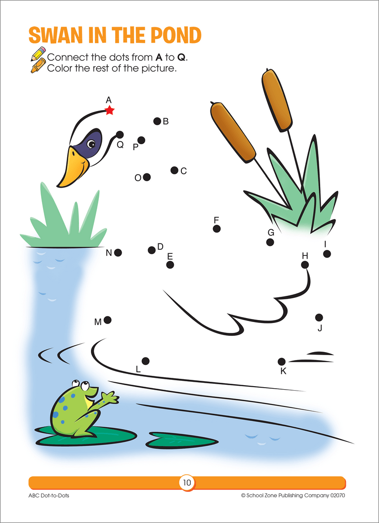 ABC Dot-to-Dots Preschool Workbook – School Zone Publishing Company