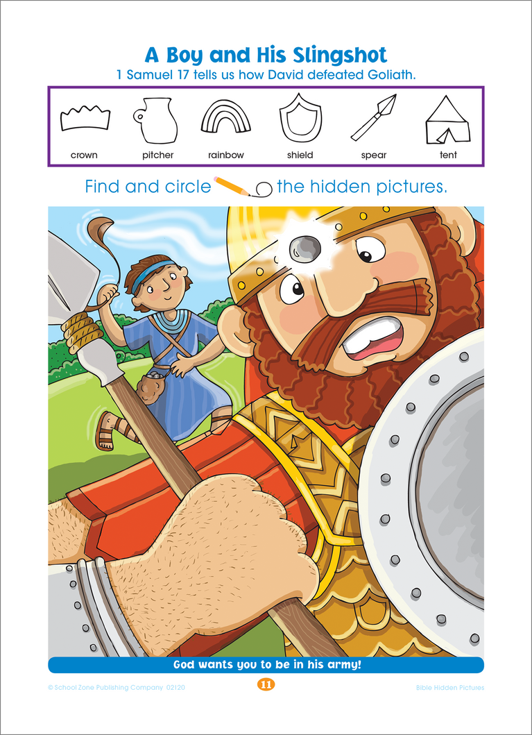 Bible Hidden Pictures! Grades P-K Workbook – School Zone Publishing Company