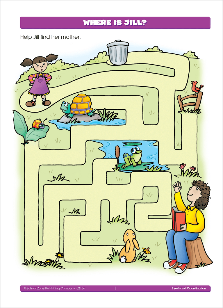 Kindergarten Basics Workbook (32 Pages) – School Zone Publishing Company