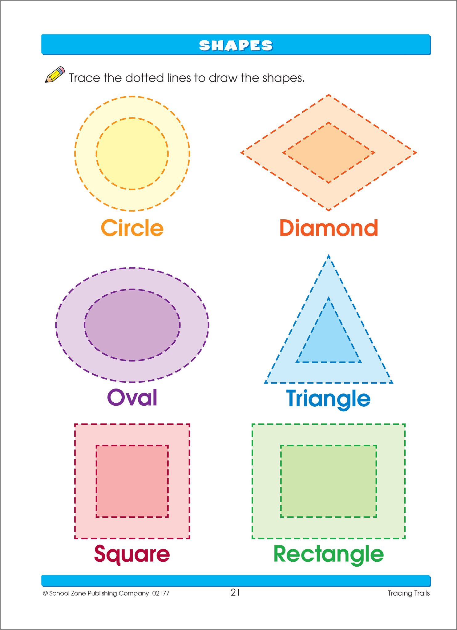 Tracing Trails Preschool Workbook – School Zone Publishing Company