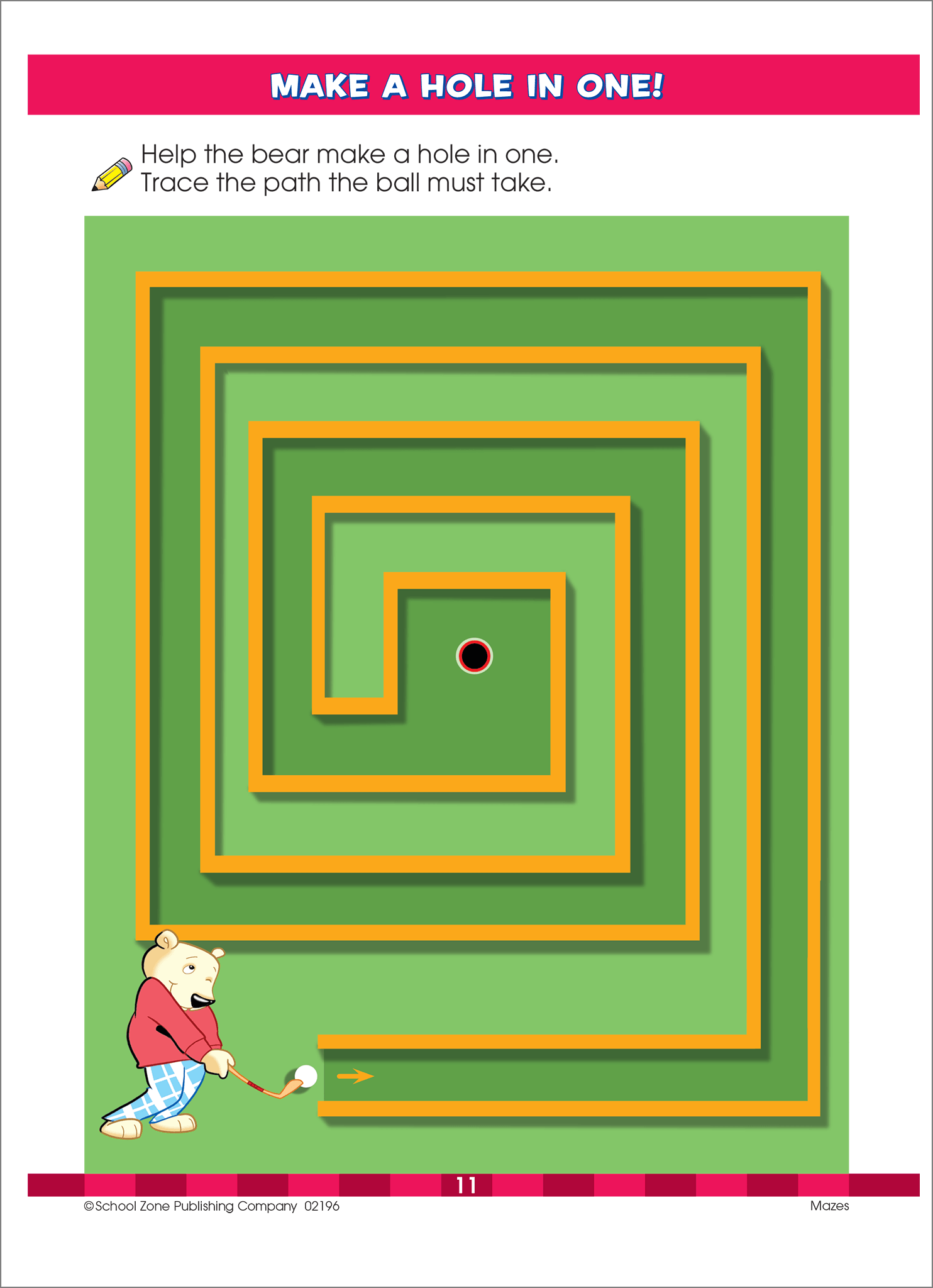 Mazes & Fine Motor Activities for Preschoolers - School Zone – School ...