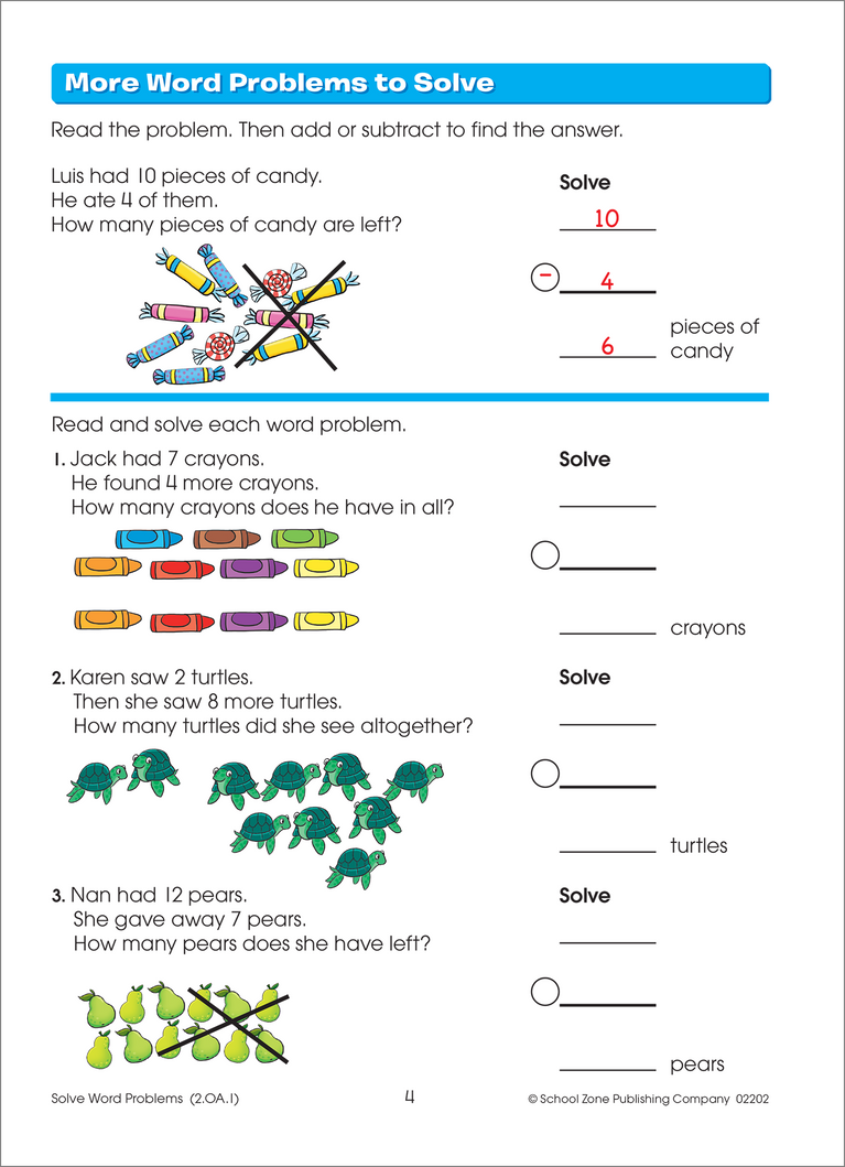 Math Basics Grade 2 Workbook – School Zone Publishing Company