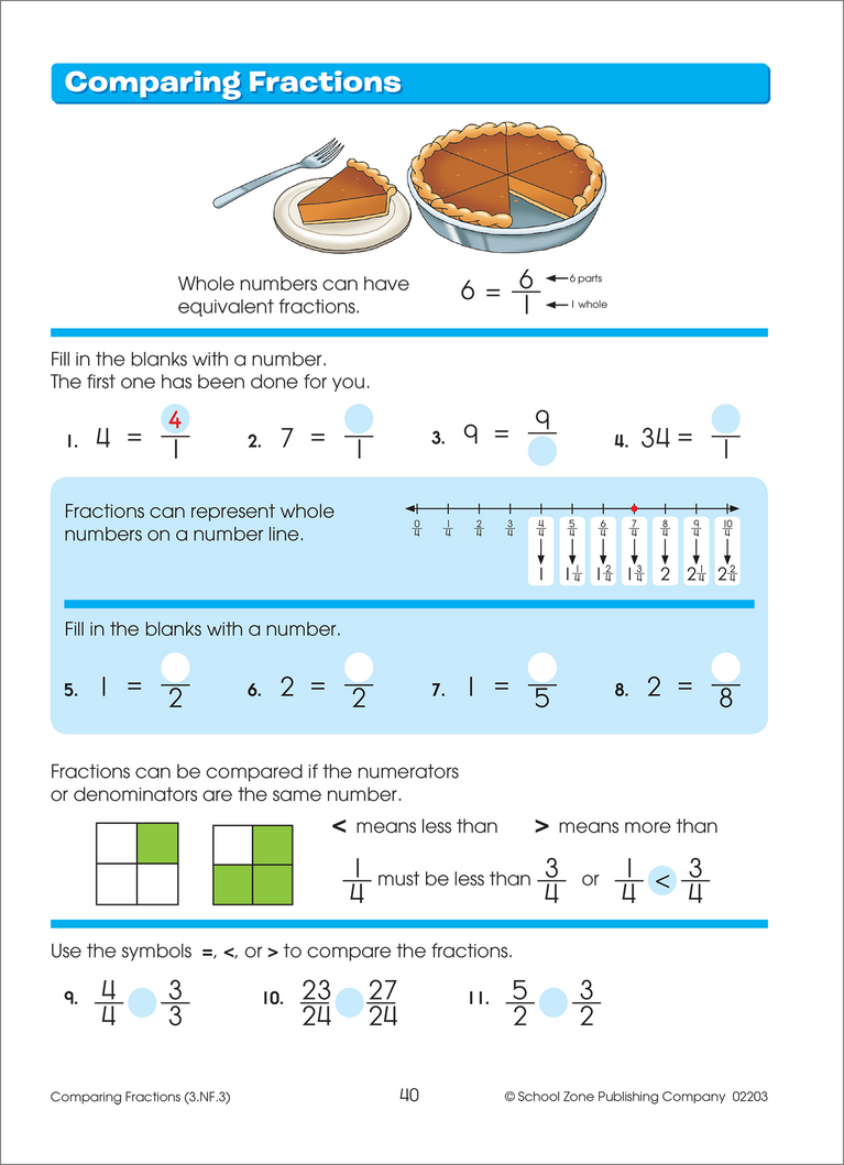 Math Basics Grade 3 Workbook – School Zone Publishing Company