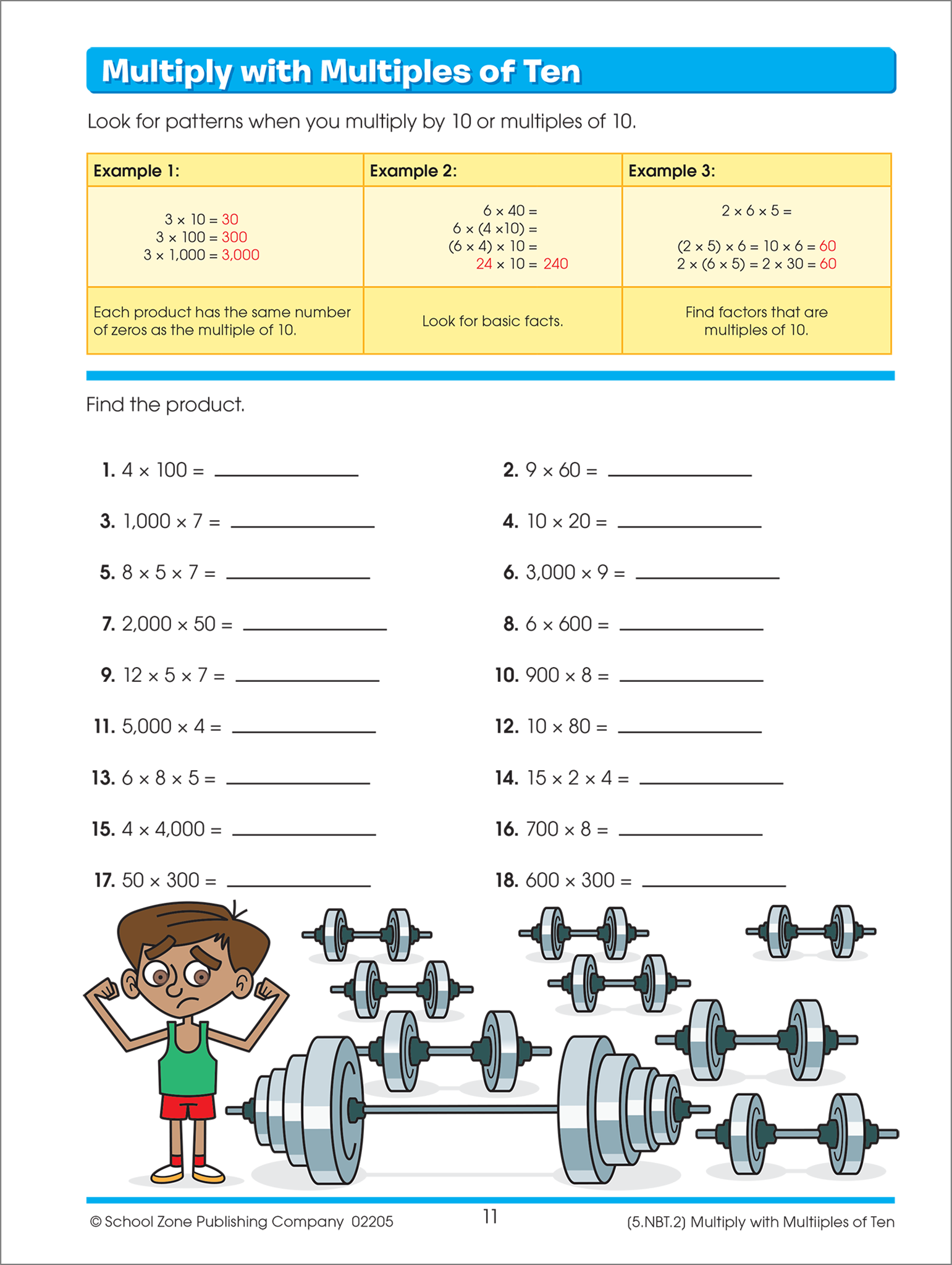 Math Basics Grade 5 Workbook – School Zone Publishing Company