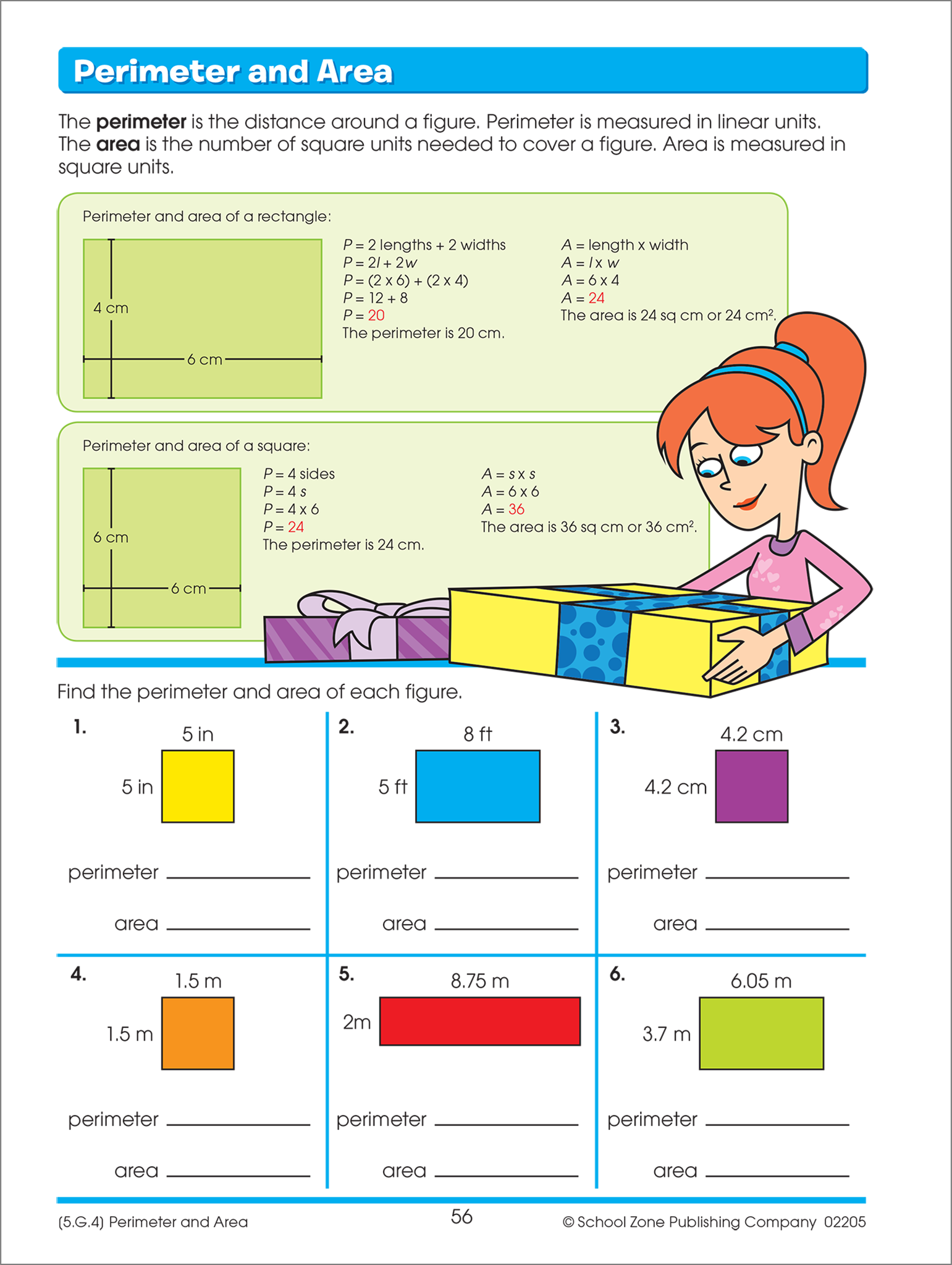 5th Grade Math Workbook – School Zone Publishing Company