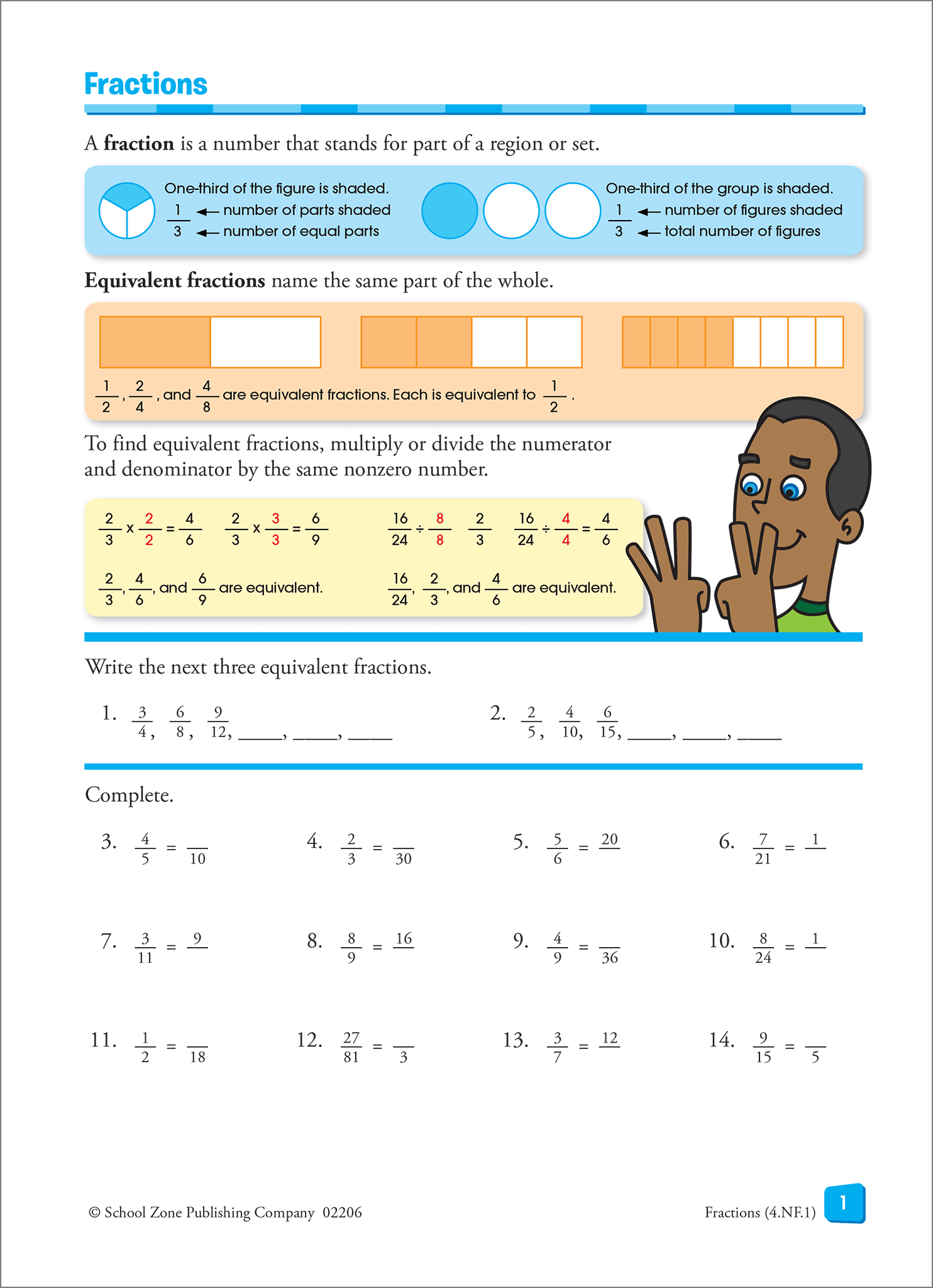 6th Grade Math Workbook – School Zone Publishing Company