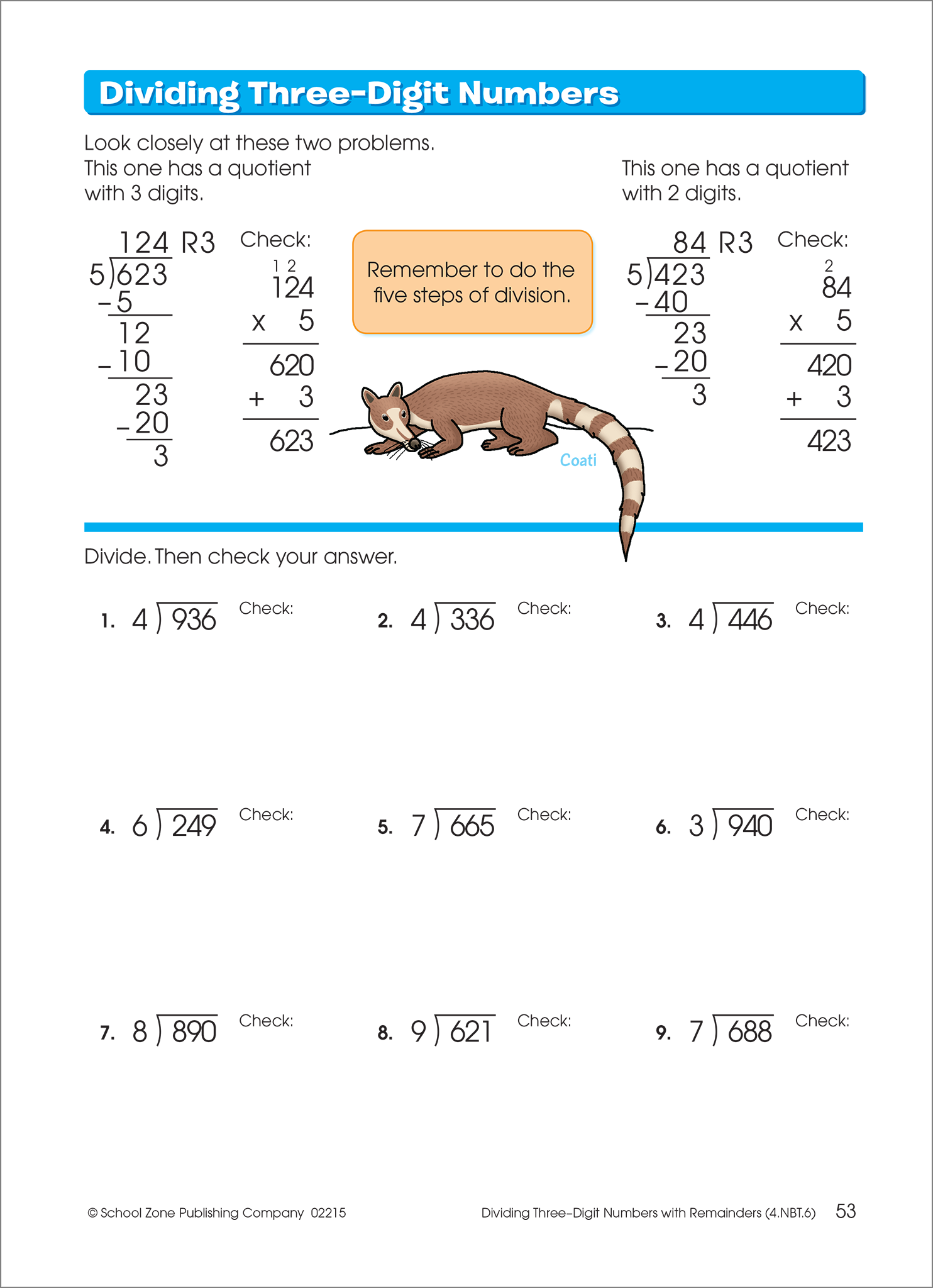 Multiplication and Division Workbooks – School Zone Publishing Company
