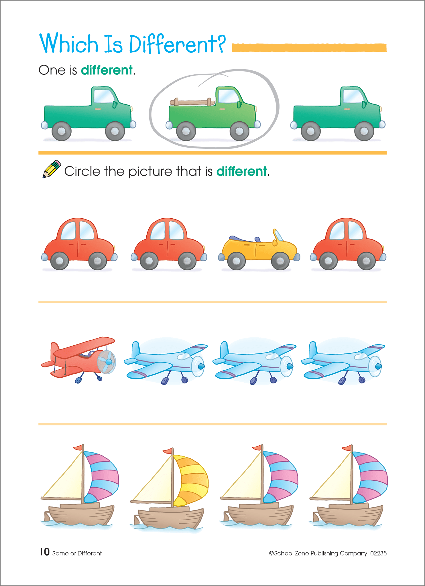 Preschool Workbook Pages & Activities – School Zone Publishing Company