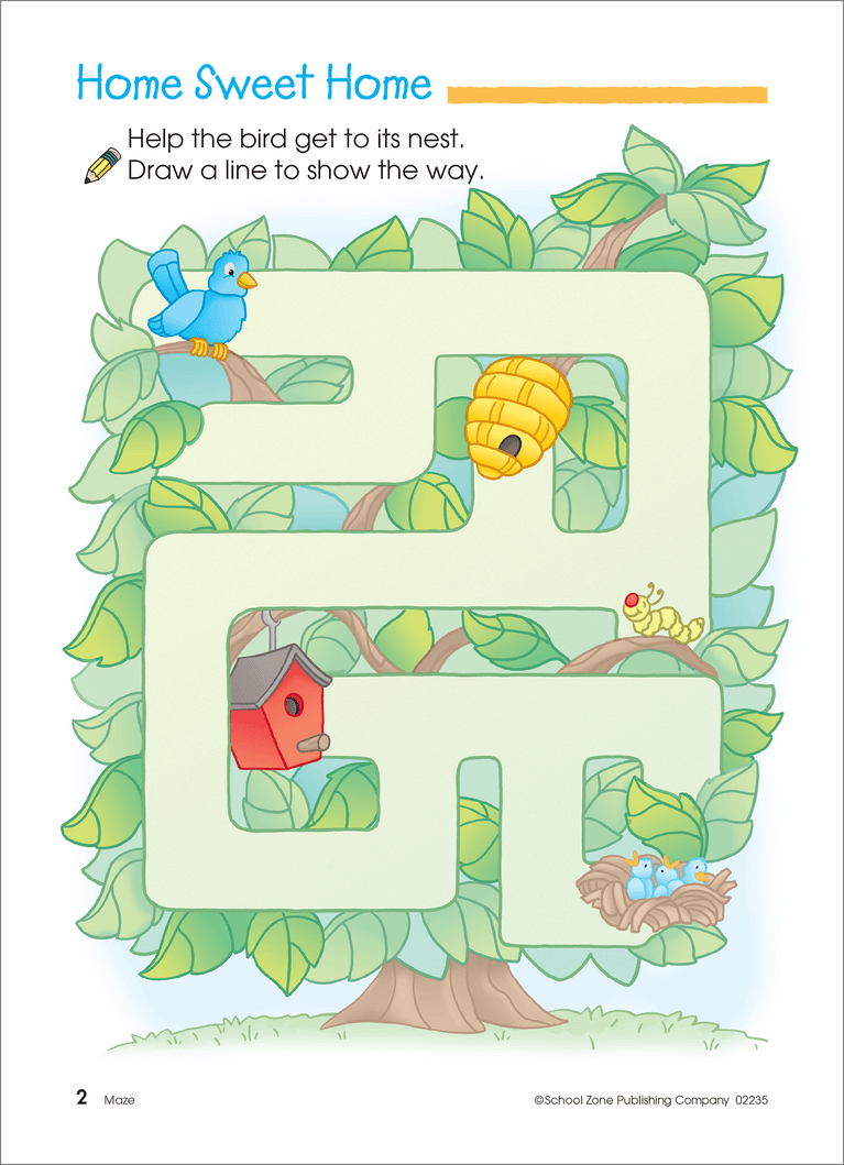 Preschool Basics Workbook (64 Pages) – School Zone Publishing Company