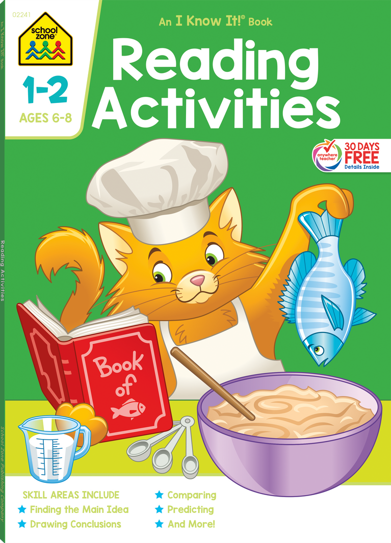 Reading Activities Grades 1-2 Workbook – School Zone Publishing Company