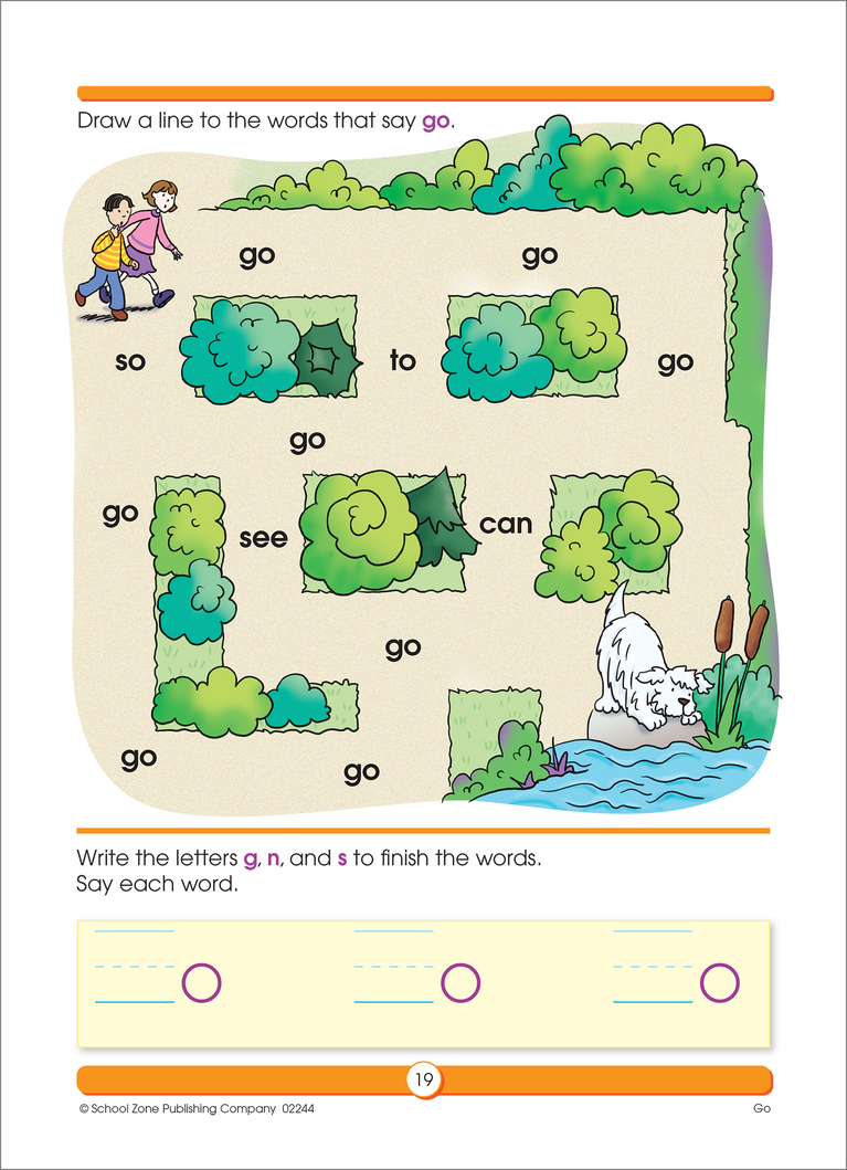 Sight Word Fun Grade 1 Workbook – School Zone Publishing Company