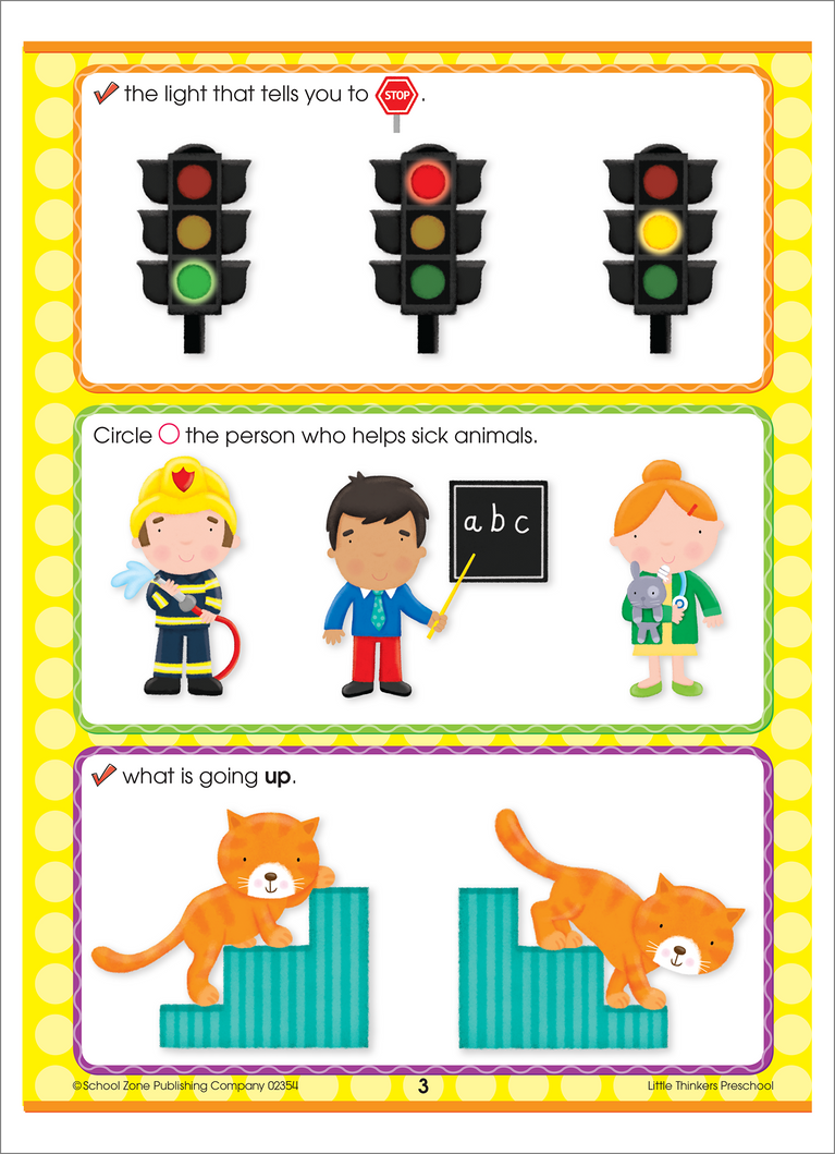 Little Thinkers Preschool Workbook – School Zone Publishing Company