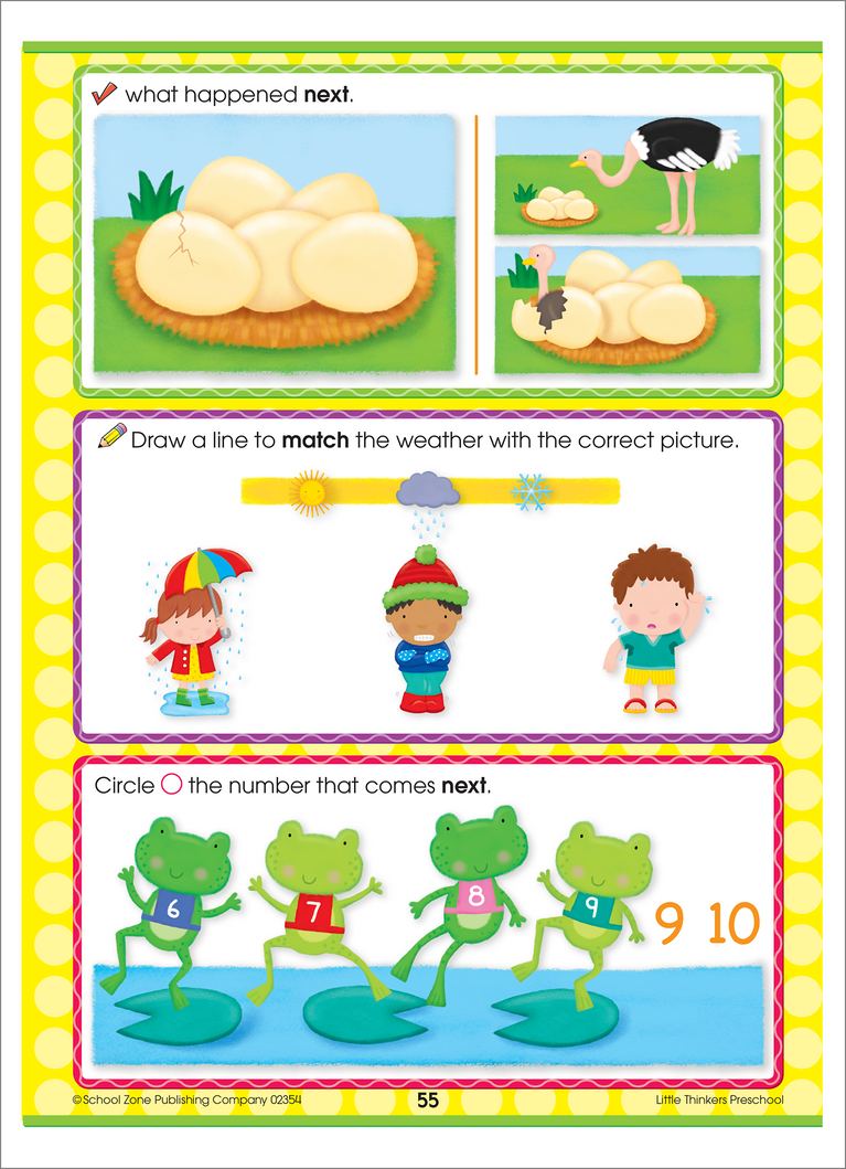 Little Thinkers Preschool Workbook – School Zone Publishing Company