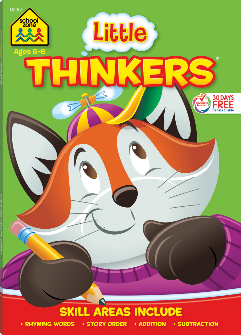 Little Thinkers Kindergarten Workbook – School Zone Publishing Company