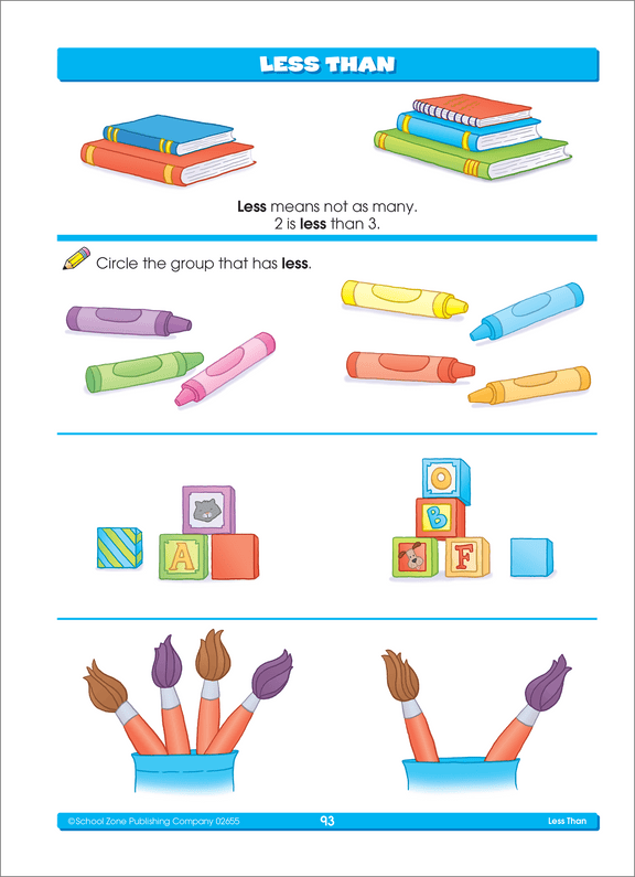 Preschool Learning Activities Workbook - School Zone Website – School ...