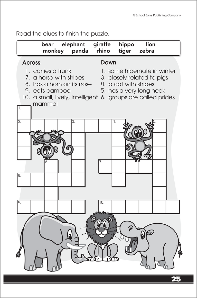 My First Codes & Puzzles Grades 1-2 Workbook – School Zone Publishing ...