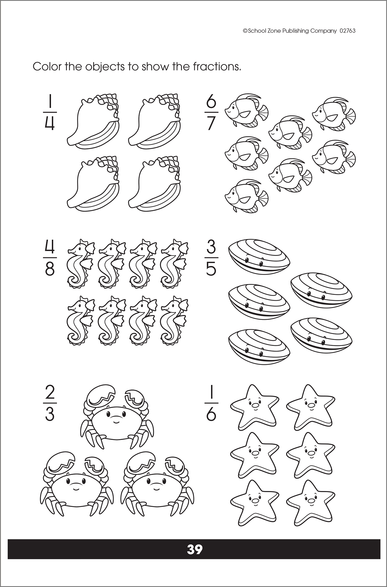Hands-On Fractions: Workbooks for 2nd Graders - School Zone Website ...