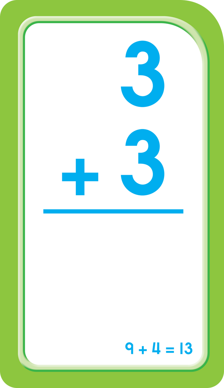 Addition 0-12 Flash Cards – School Zone Publishing Company