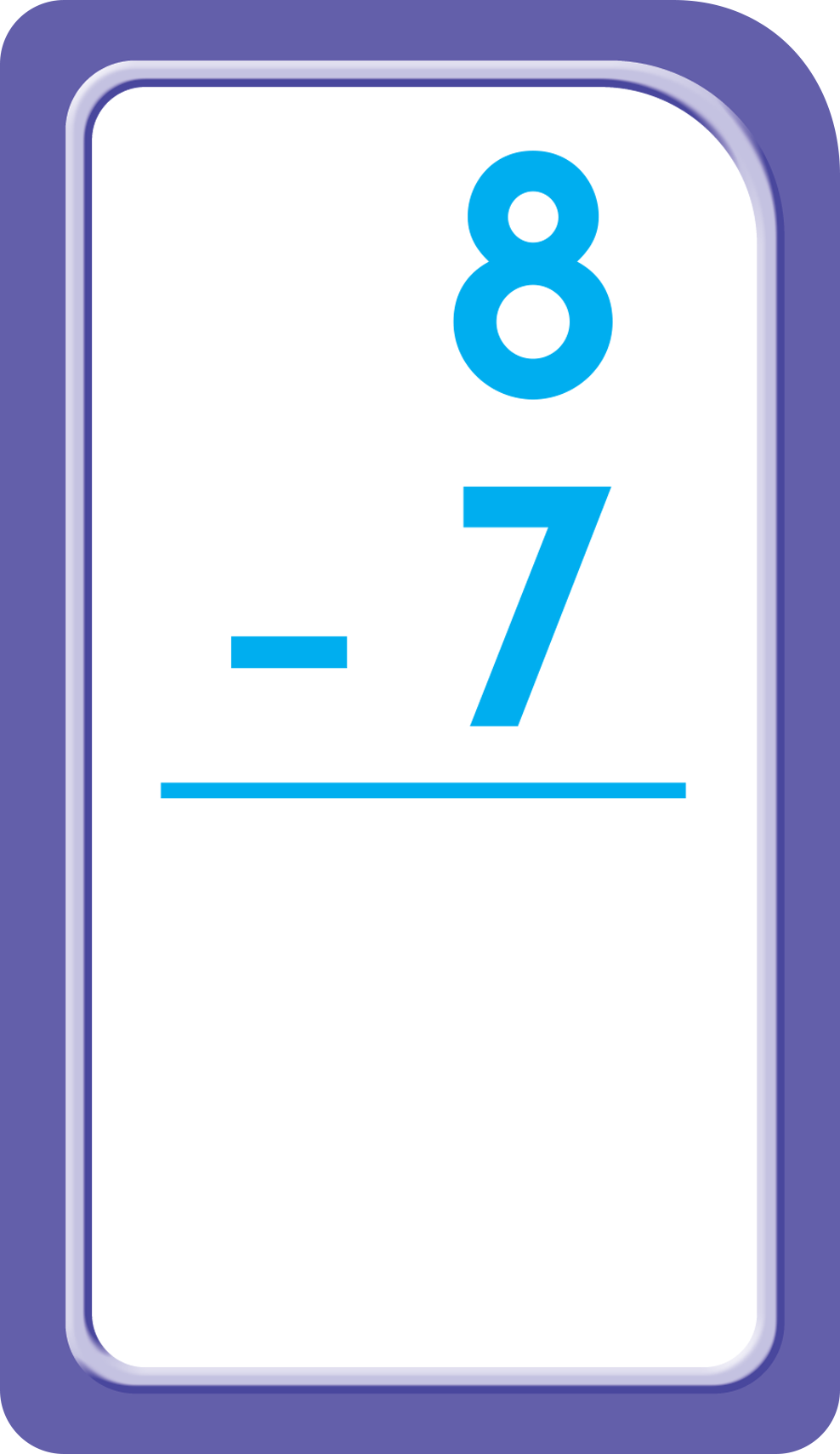 Subtraction Flash Cards – School Zone Publishing Company