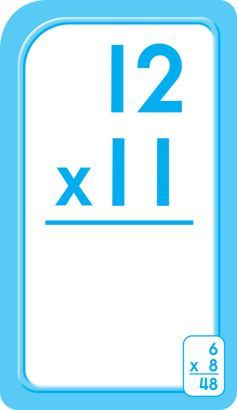 Multiplication 0-12 Flash Cards – School Zone Publishing Company