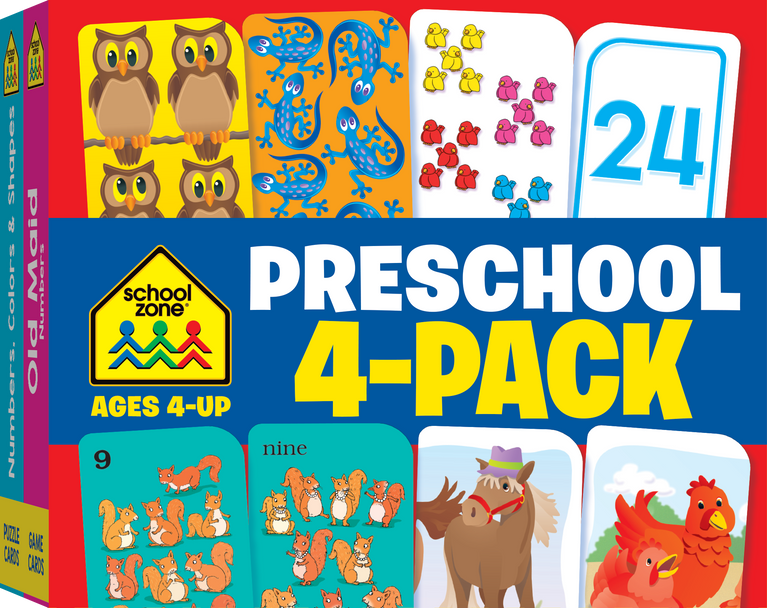 Preschool Flash Cards (4-Pack) – School Zone Publishing Company