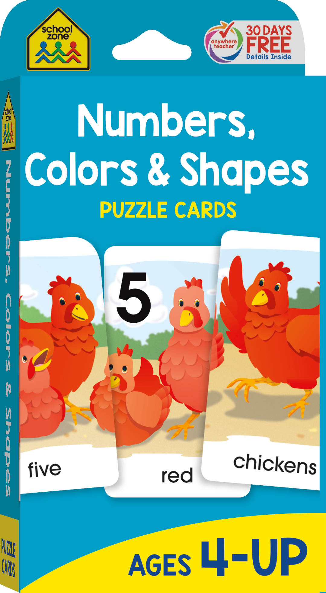Puzzle Cards for Kids: Numbers & Colors – School Zone Publishing Company