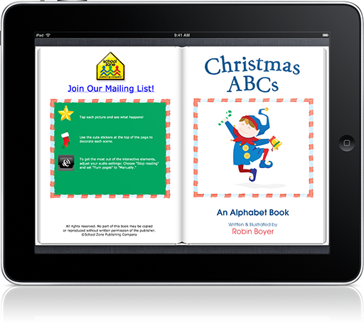 Christmas ABCs Interactive Read-along (iOS eBook) – School Zone ...