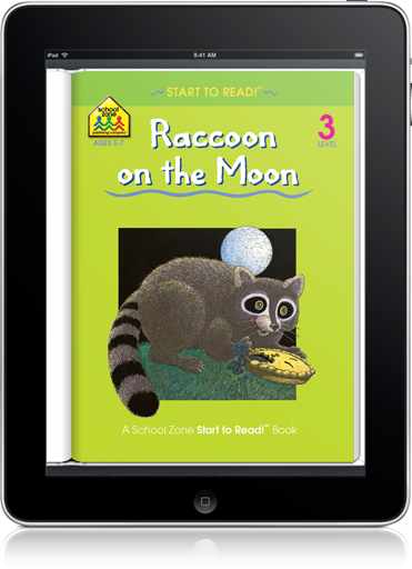 Raccoon on the Moon (iOS eBook) – School Zone Publishing Company